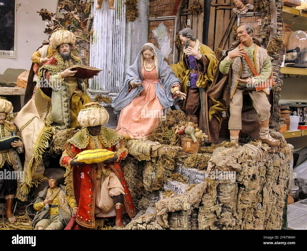 Italy Campania Naples nativity scenes to the San Gregorio Armeno ...
