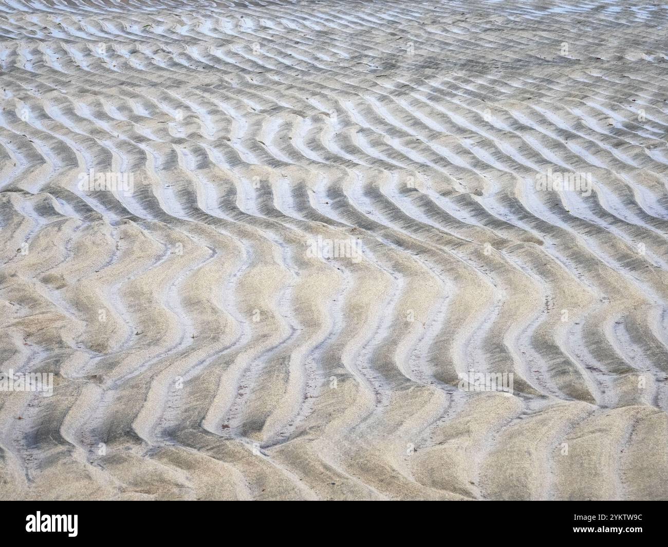 Wave marks on the beach at Sanna on Ardnamurchan, Scotland, UK Stock ...