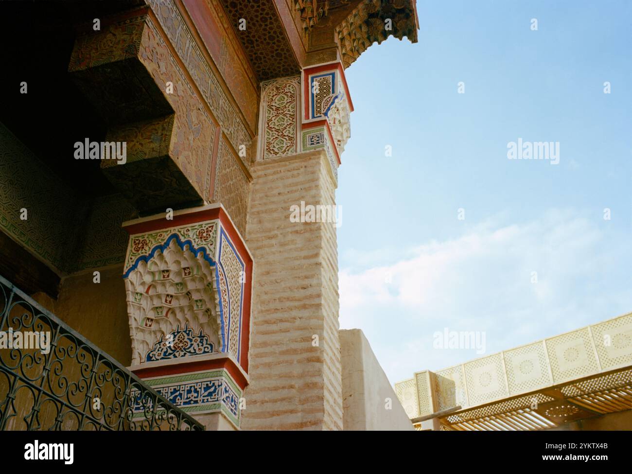 Beautiful ancient moorish architecture and design in the Mouassine ...
