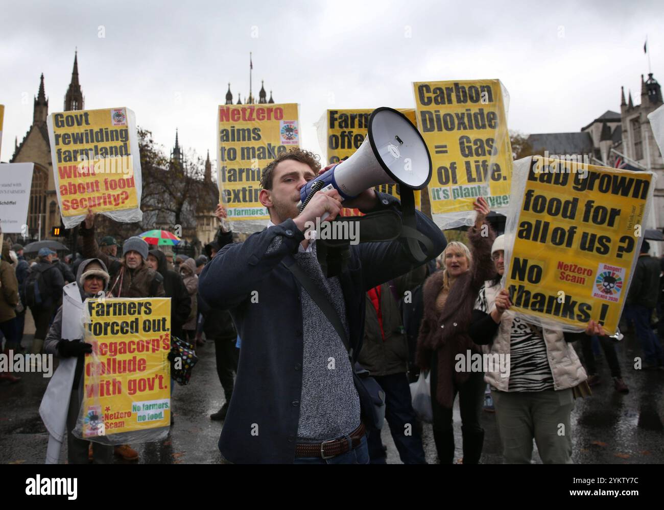 London, England, UK. 19th Nov, 2024. Freedom protester MONTGOMERY TOMS ...