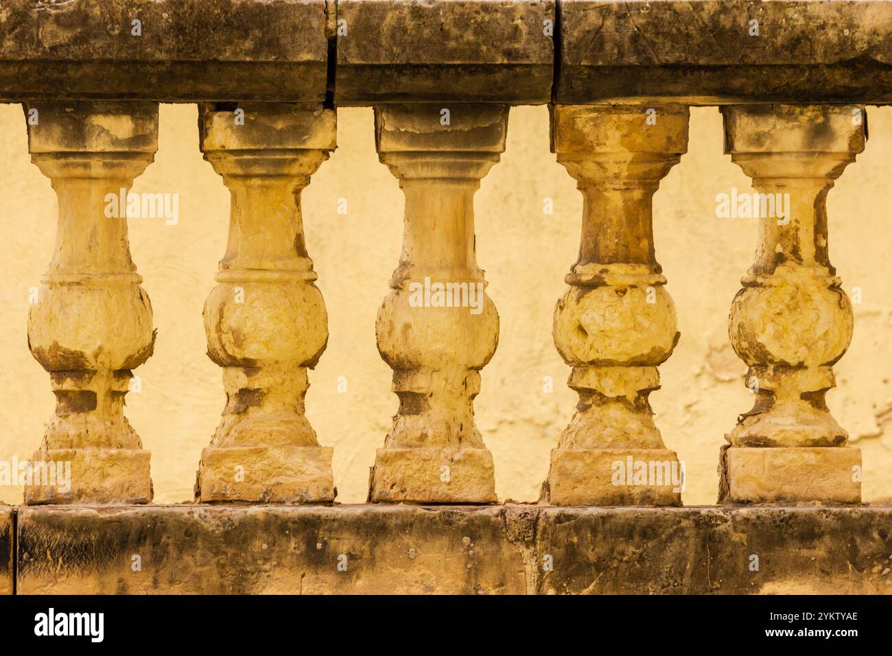 Elegant Stone Balustrade with Intricate Architectural Design Details ...
