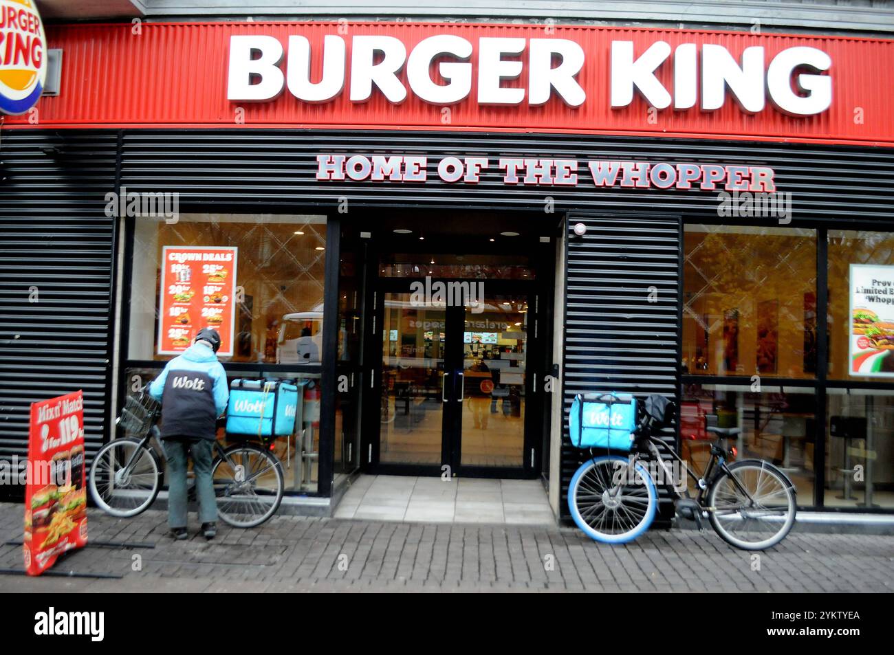 Copenhagen/ Denmark/19 Nov.2024/burger king fast food restaurant in ...