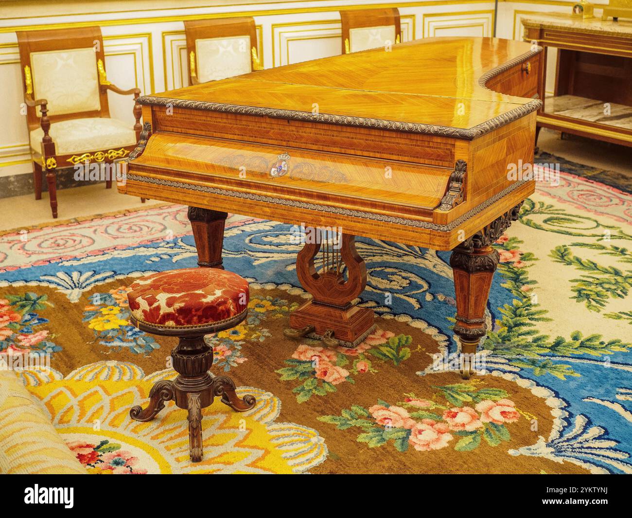 The Queen Chamber, or music room. Royal Palace of Aranjuez Stock Photo ...