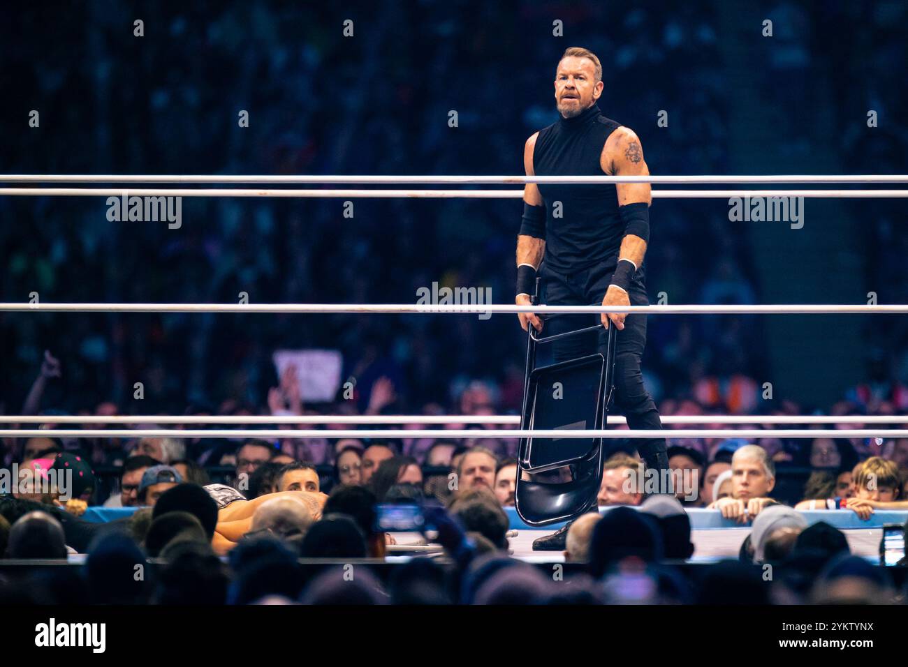 Christian with a steel chair at AEW All In at Wembley Stadium on 27th ...