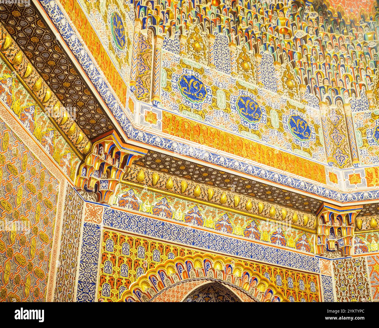 Arabic Cabinet or Smoking Room of the Royal Palace of Aranjuez, Madrid ...