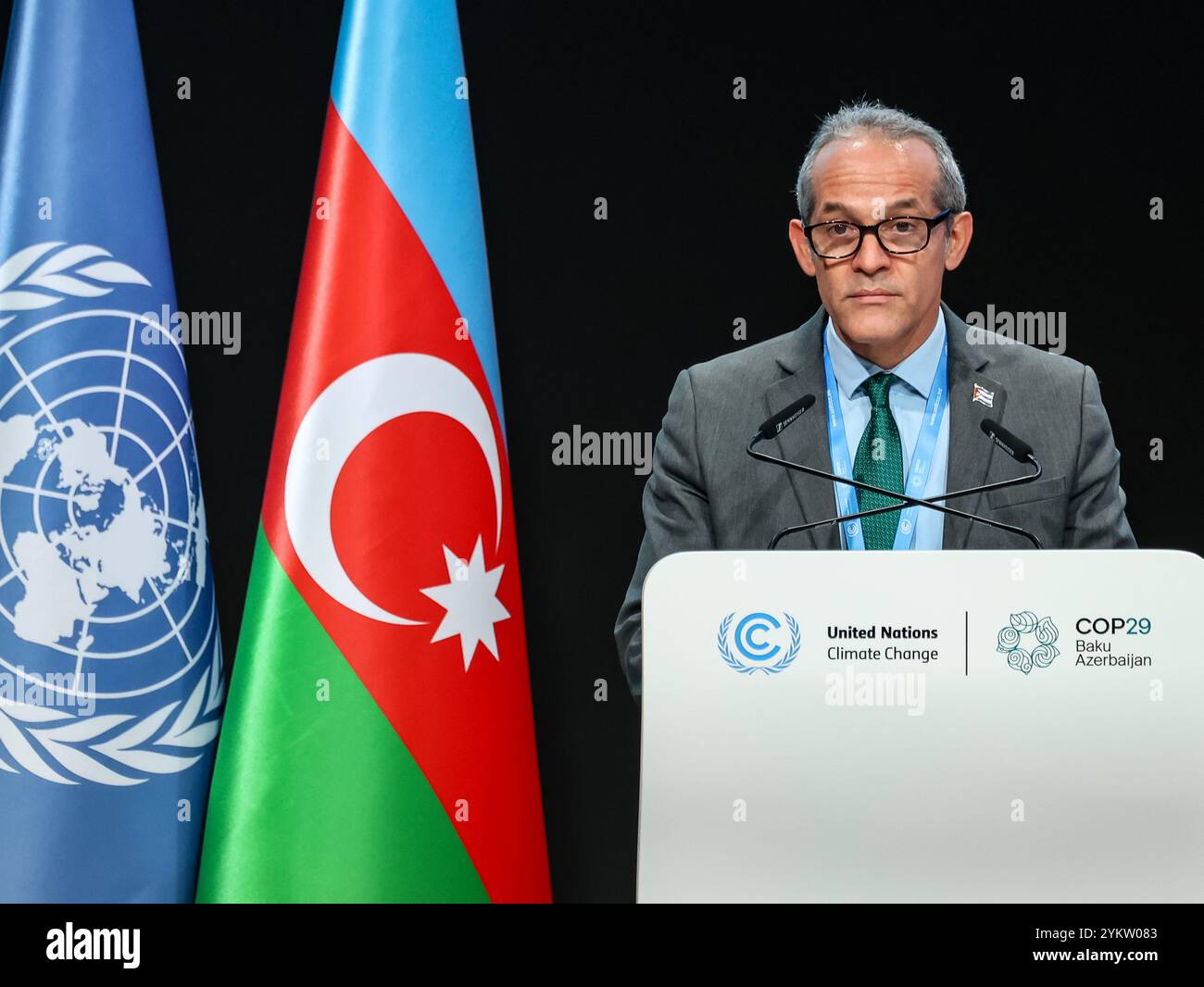 Baku, Azerbaijan. 19th Nov, 2024. Armando Rodriguez Batista, Minister ...