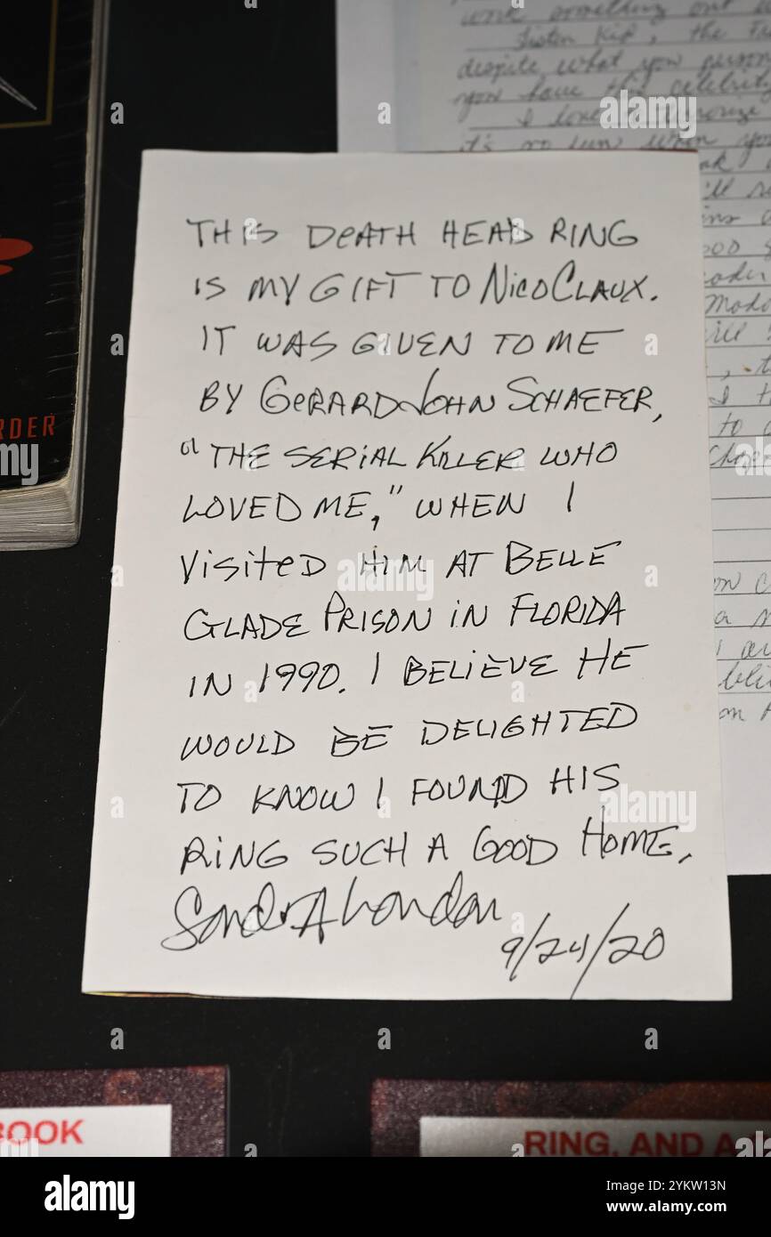 handwritten note by serial killer Gerard Schaefer Stock Photo - Alamy