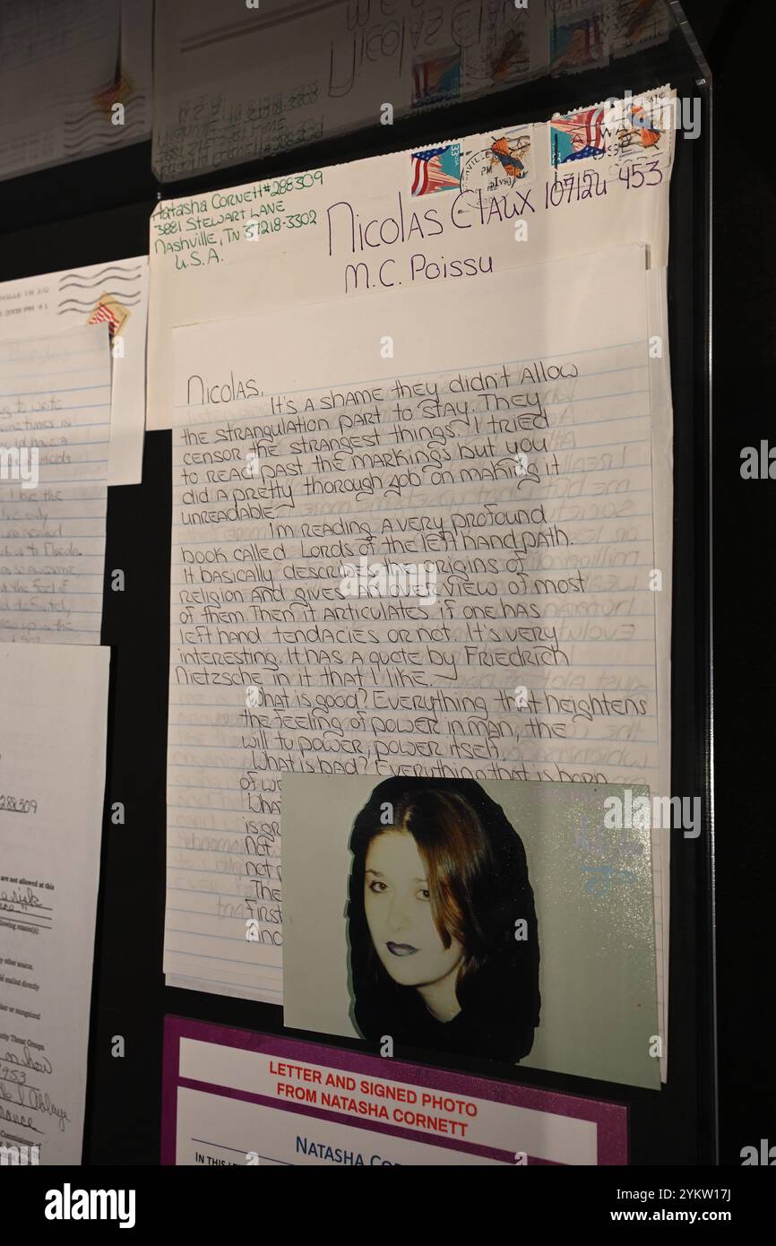 A letter from the serial killer Natasha Cornett Stock Photo - Alamy