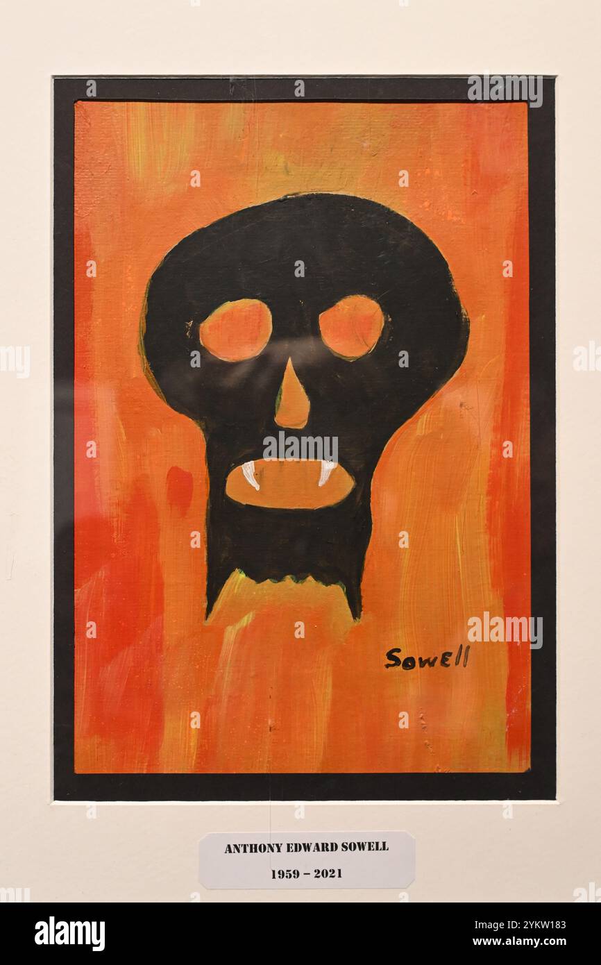 A skull painting by the serial killer Anthony Sowell Stock Photo - Alamy