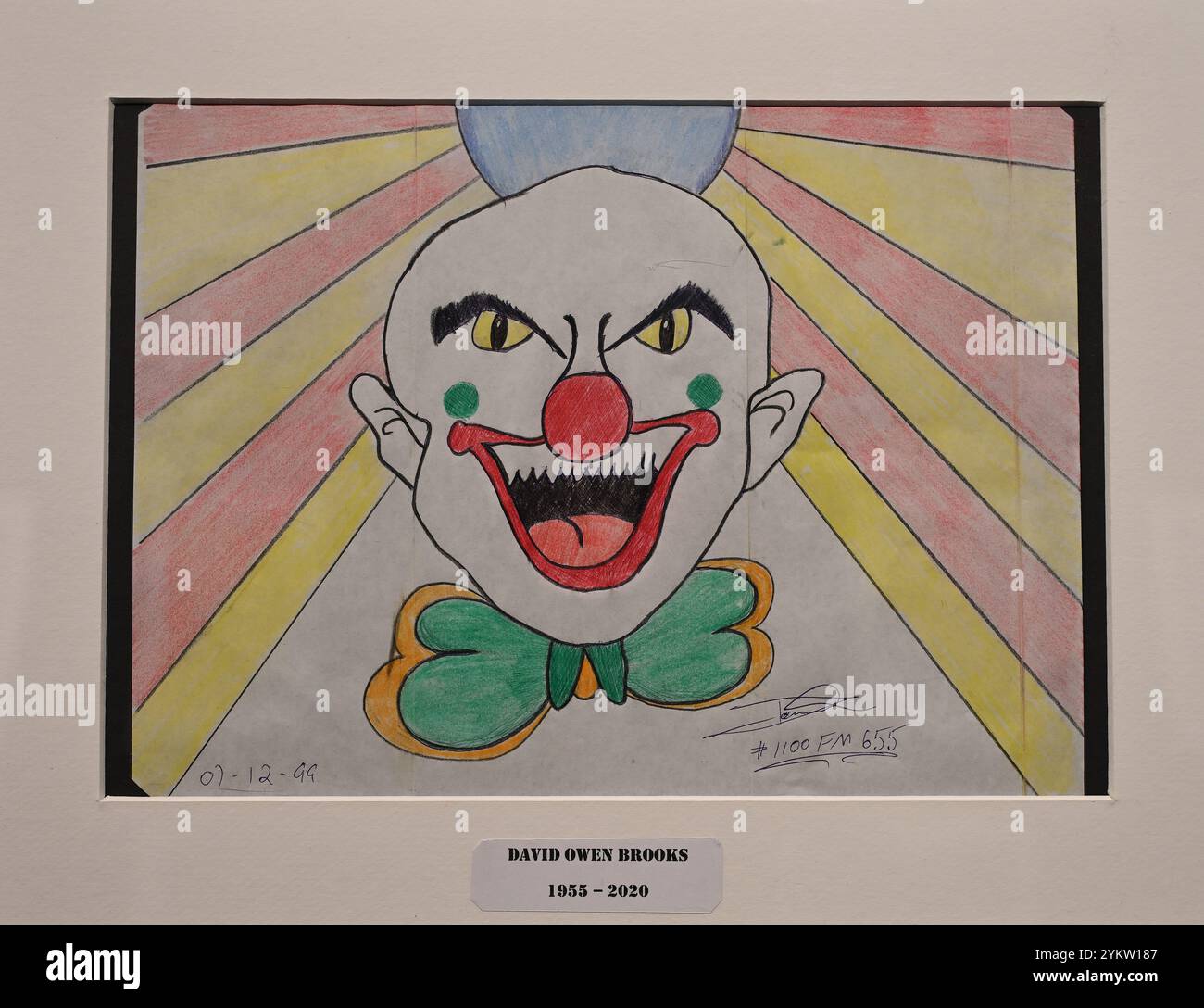 clown drawing by the serial killer David Owen Brooks Stock Photo - Alamy