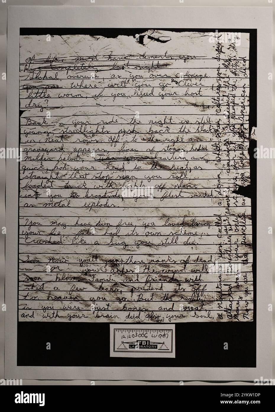 Israel Keyes suicide note Stock Photo - Alamy