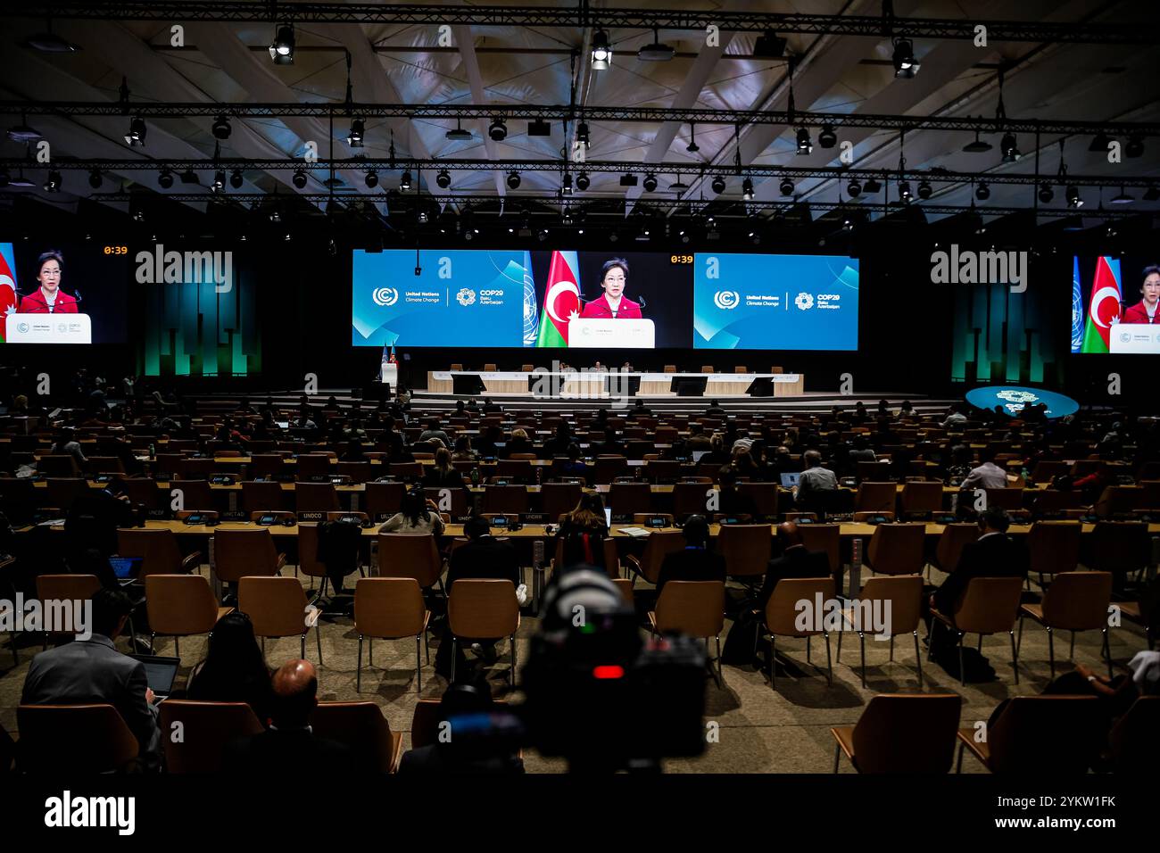 Baku, Azerbaijan. 19th Nov, 2024. Grace Fu, Minister for Sustainability ...
