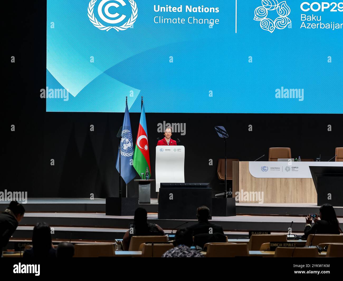 Baku, Azerbaijan. 19th Nov, 2024. Grace Fu, Minister for Sustainability ...