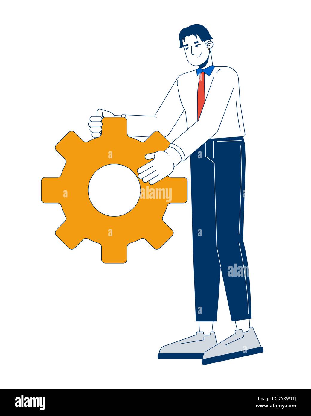 Asian machine worker Stock Vector Images - Alamy