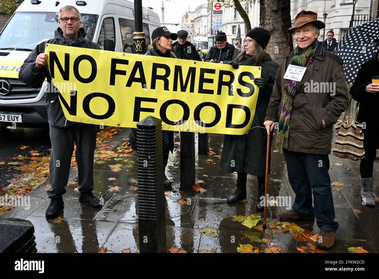 Farmers Inheritance Tax Protest, Whitehall, London, UK Stock Photo - Alamy