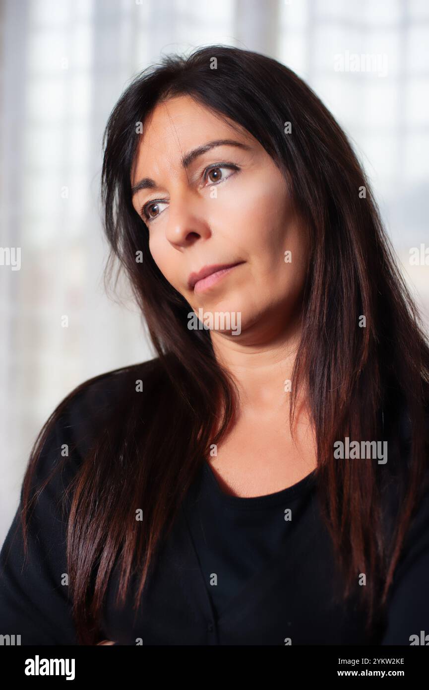 Beautiful 50 year old woman hi-res stock photography and images - Alamy