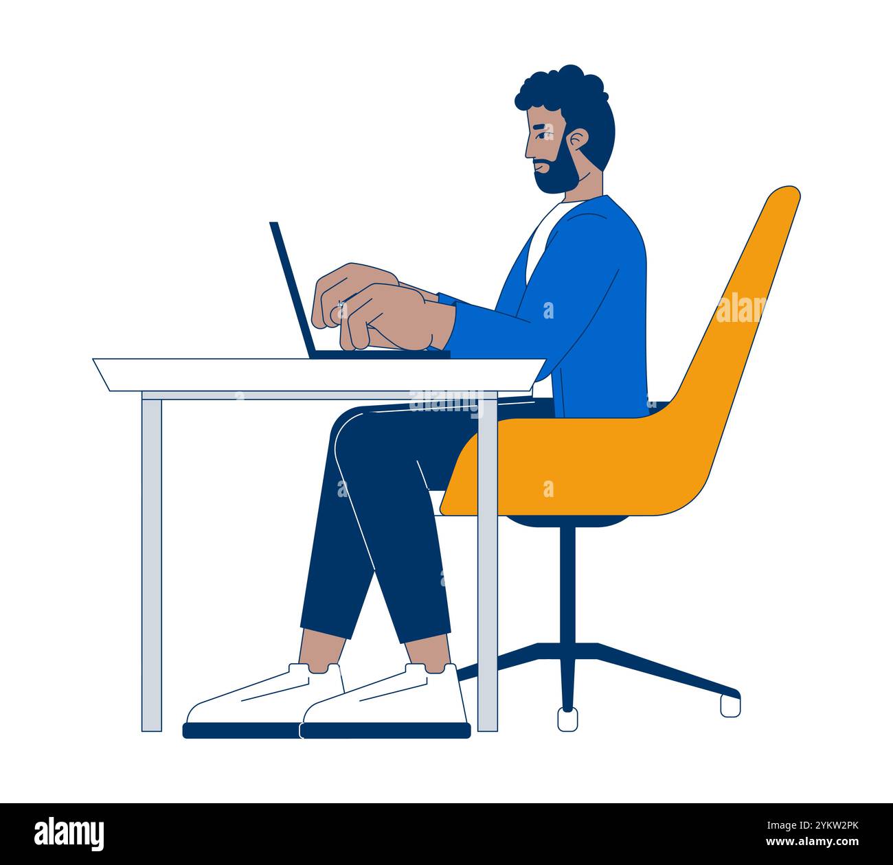 African american programmer work Stock Vector Images - Alamy