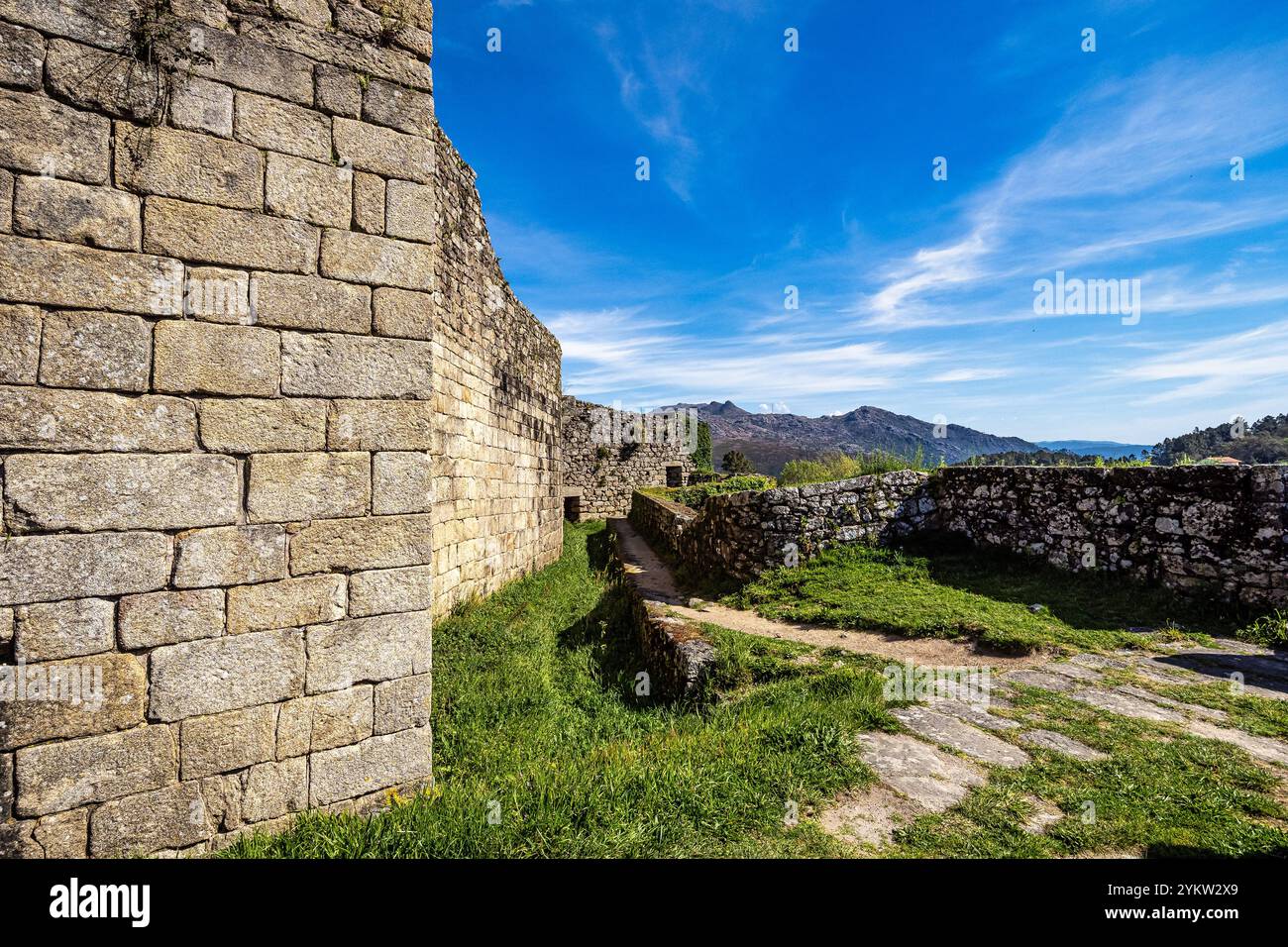 The Castle of Lindoso in Portugal is a medieval castle in the civil ...