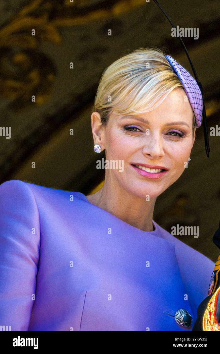 Monte Carlo, Monaco. 19th Nov, 2024. Princess Charlene during the Army ...