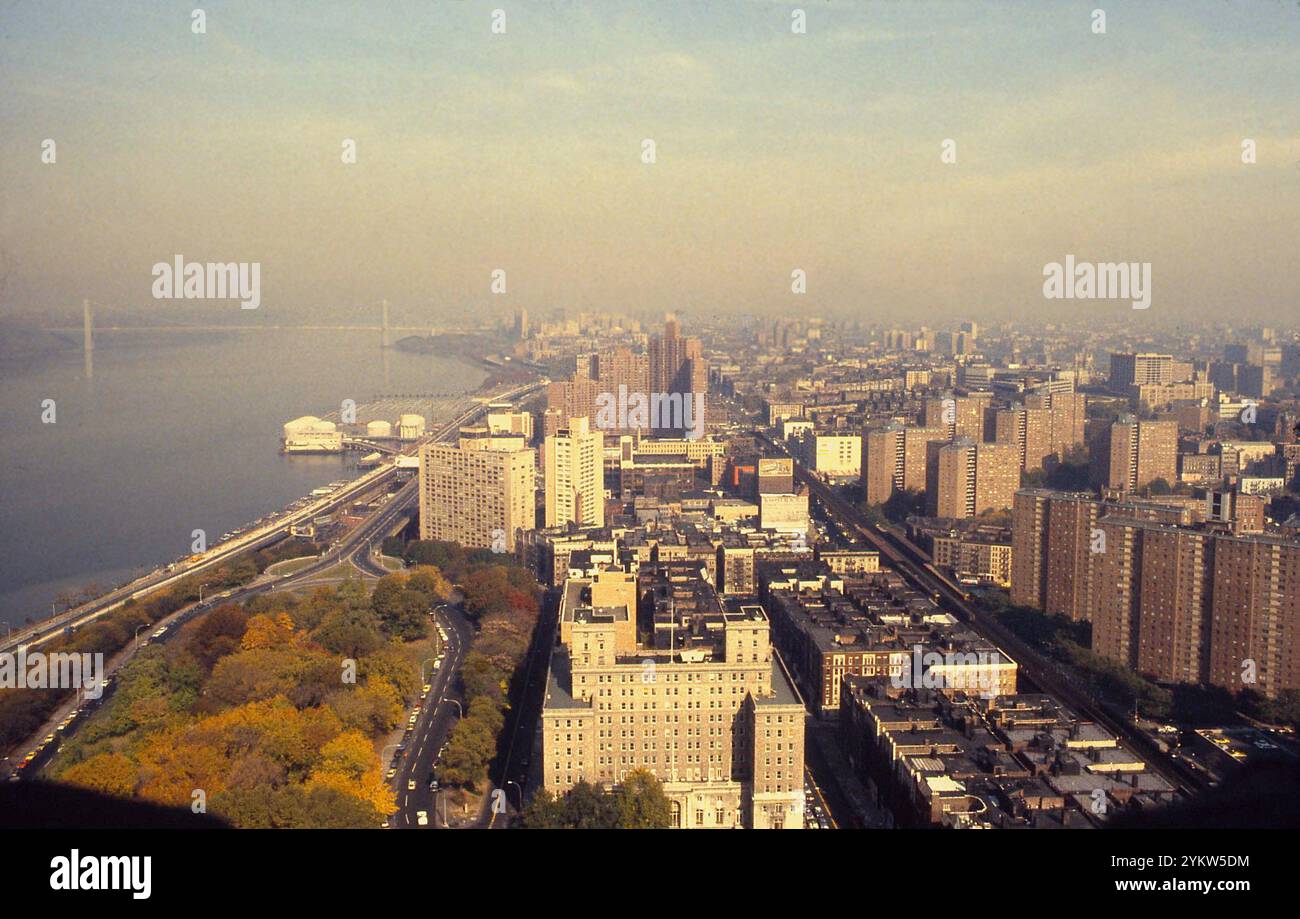 New York City, NY, USA, 1982. View of the Morningside Heights ...