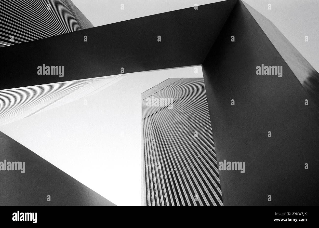 New York City, NY, USA, 1982. The Ideogram (sculpture) in the plaza ...