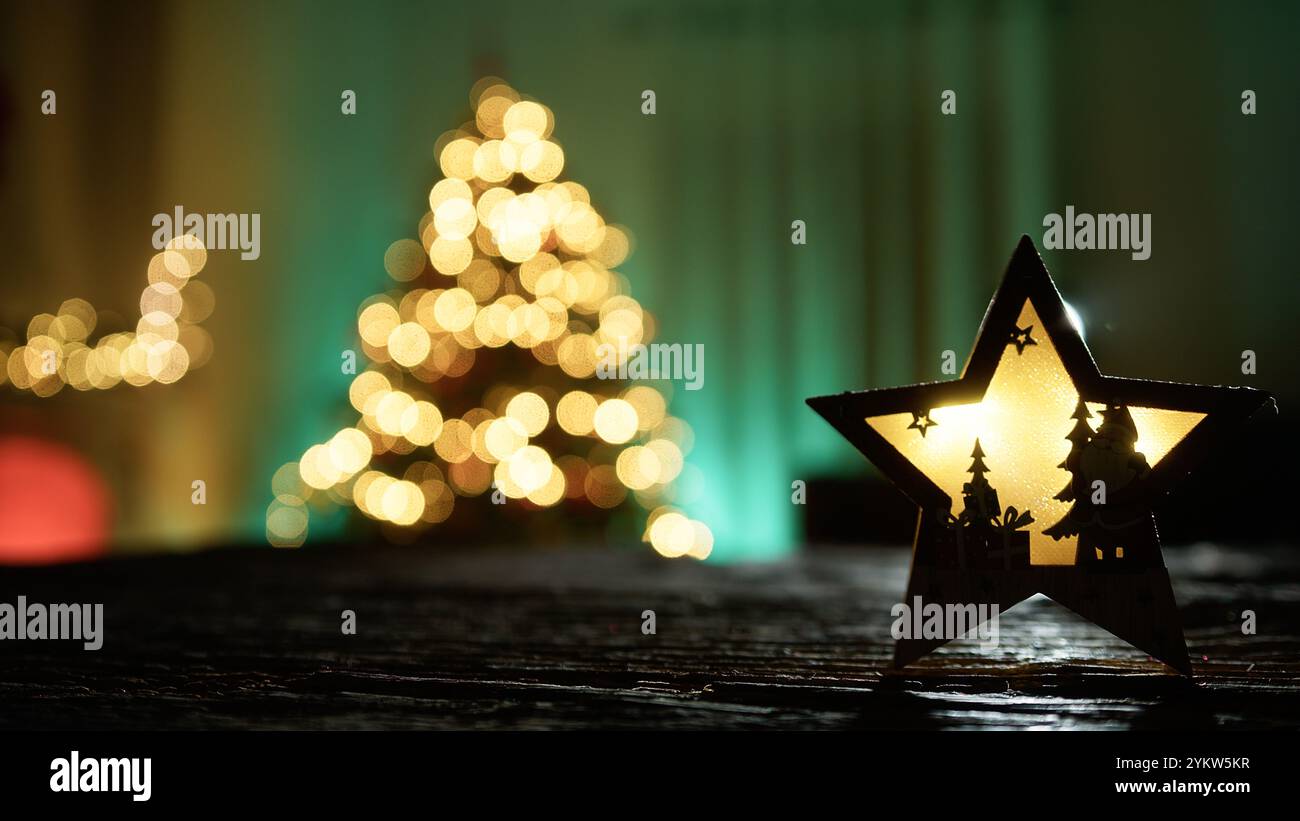 Comet star announces magic christmas hi-res stock photography and ...