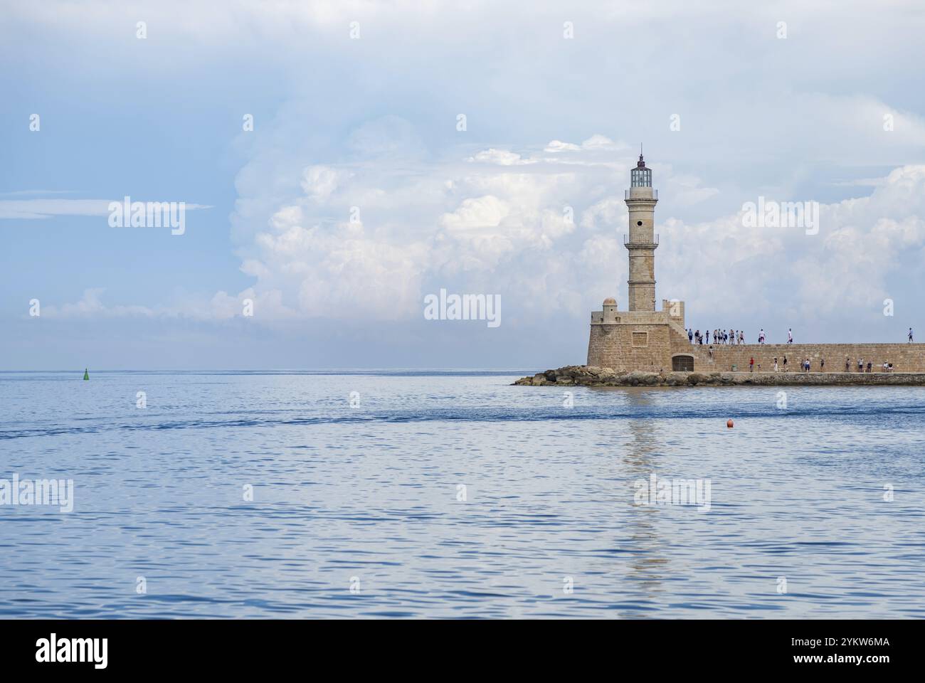 A picture of the Lighthouse of Chania Stock Photo - Alamy