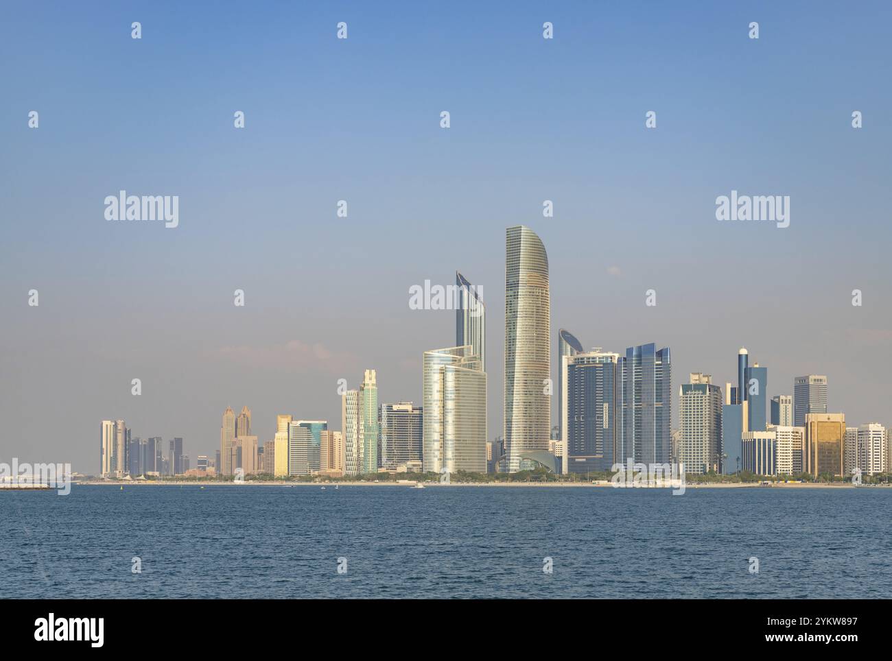 A picture of the Al Markaziyah West buildings, towered by the Landmark ...