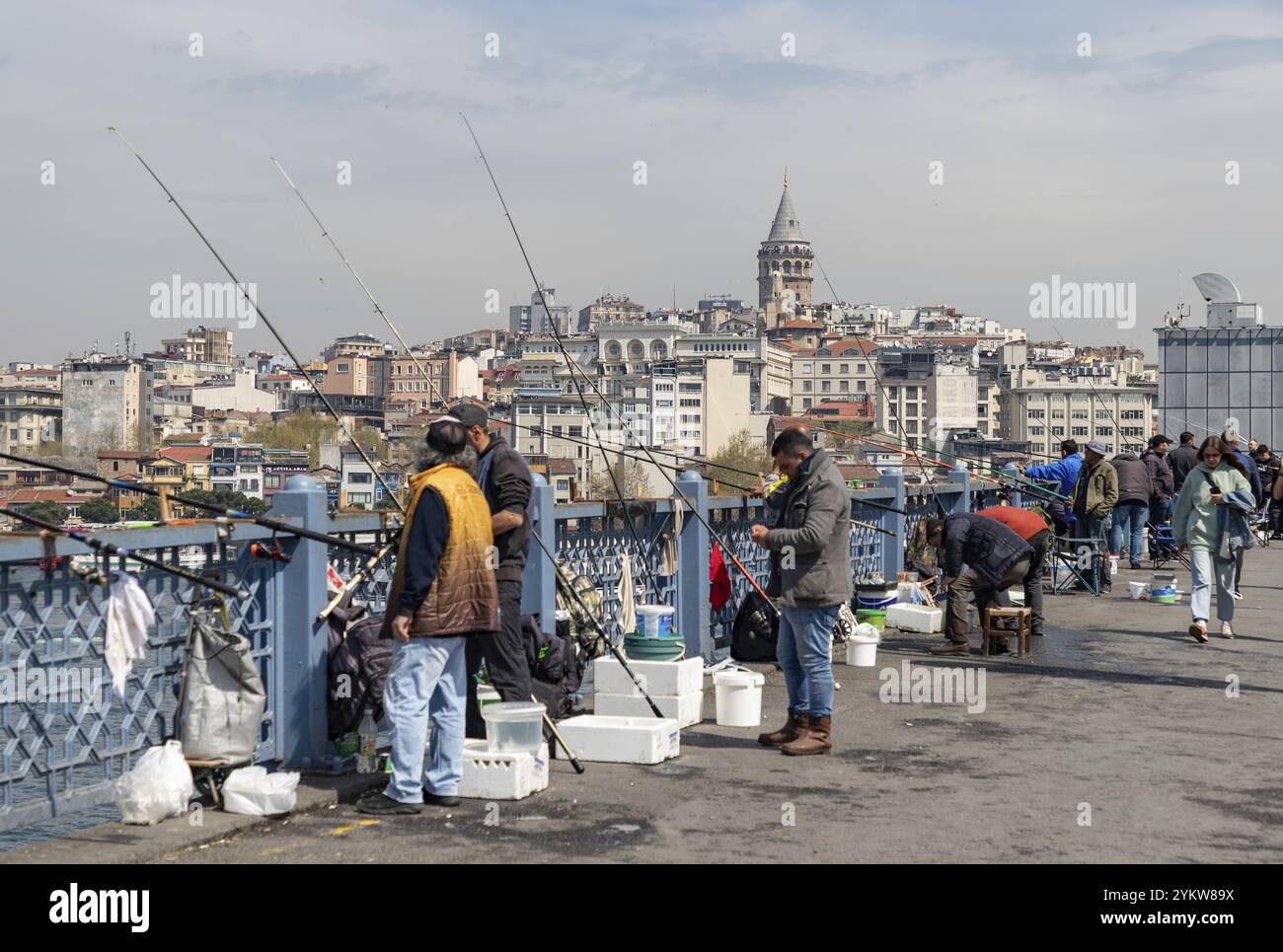 Galata bridge structure hi-res stock photography and images - Alamy