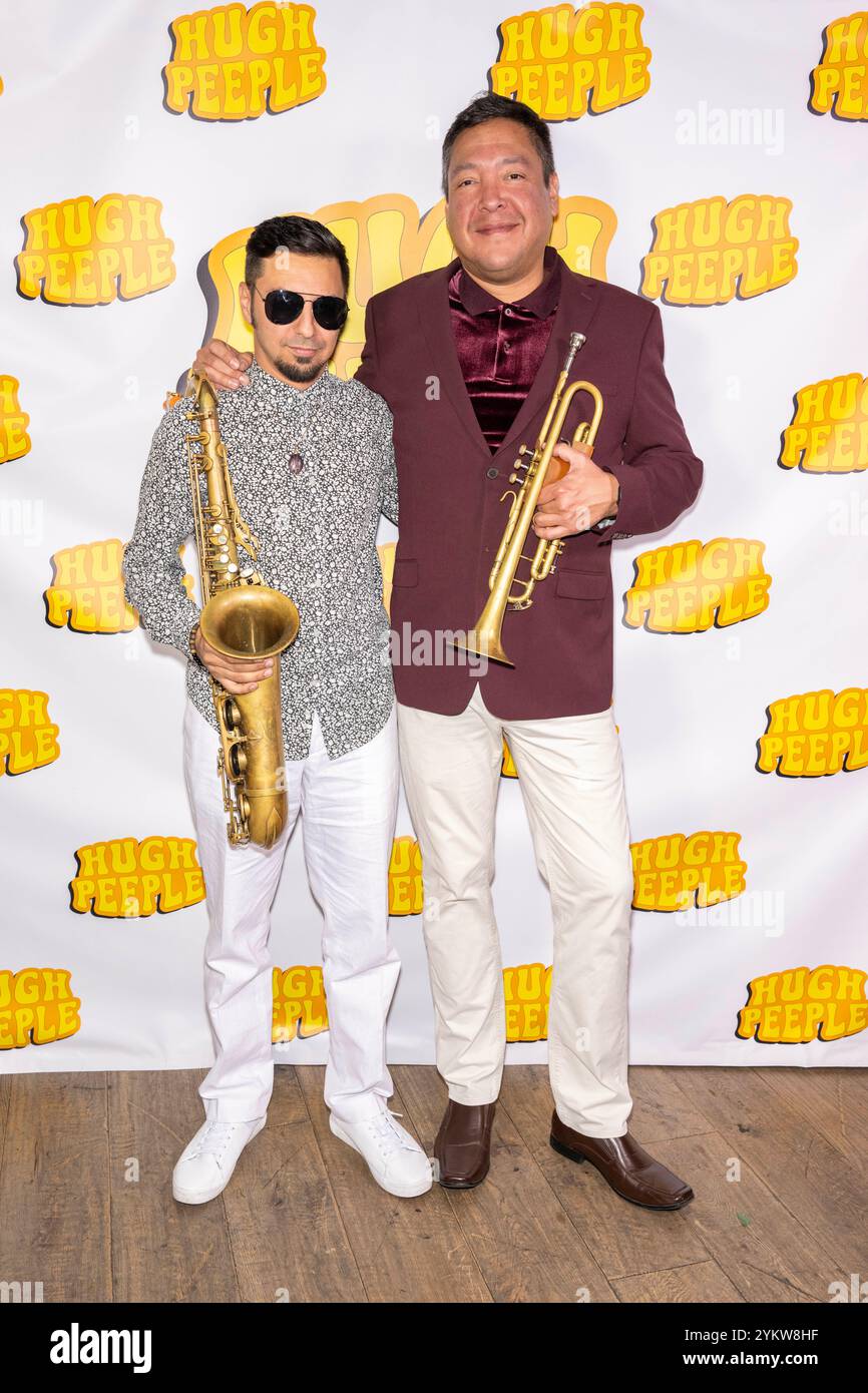 Los Angeles, USA. 18th Nov, 2024. Musicians Elijah Balbed and Joe ...