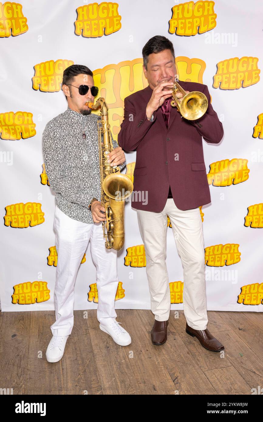 Los Angeles, USA. 18th Nov, 2024. Musicians Elijah Balbed and Joe ...