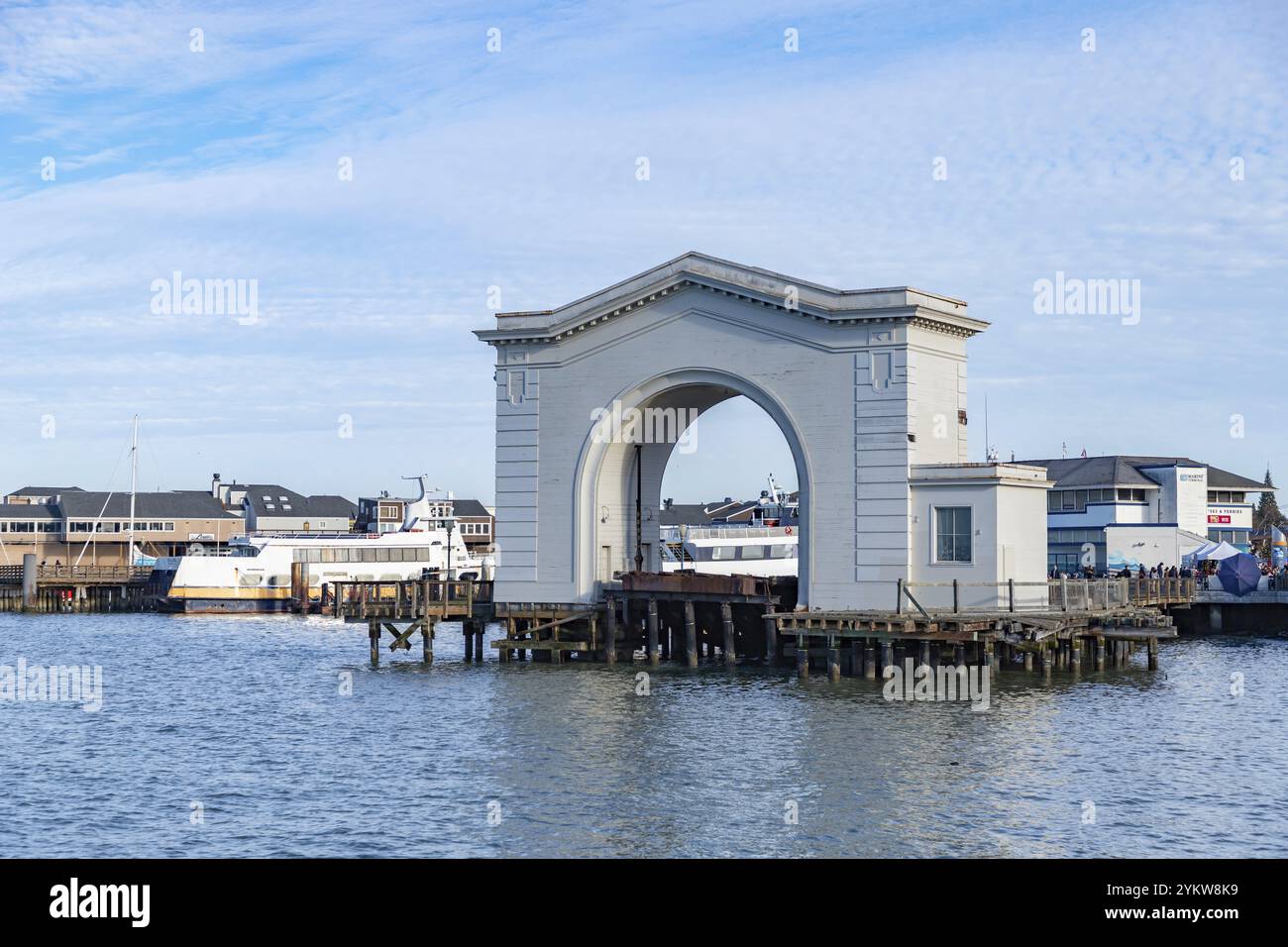 Ferry pier walkway hi-res stock photography and images - Alamy