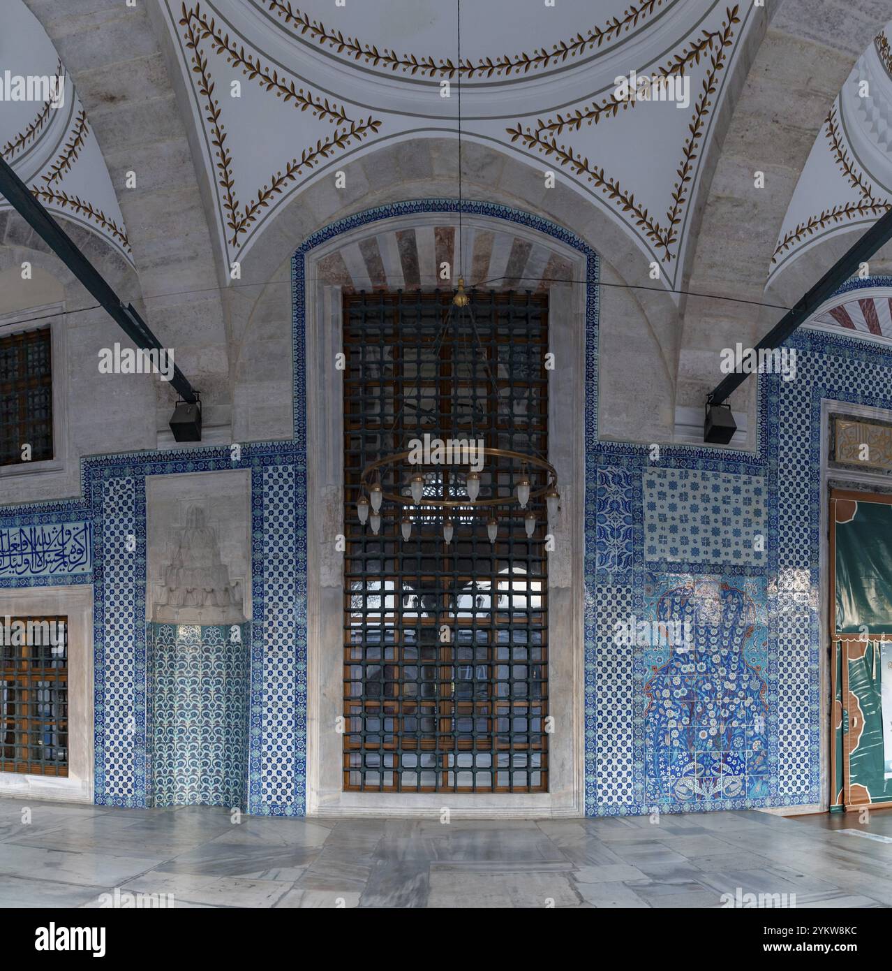 A picture of the colorful and gorgeous facade of the Rustem Pasha ...