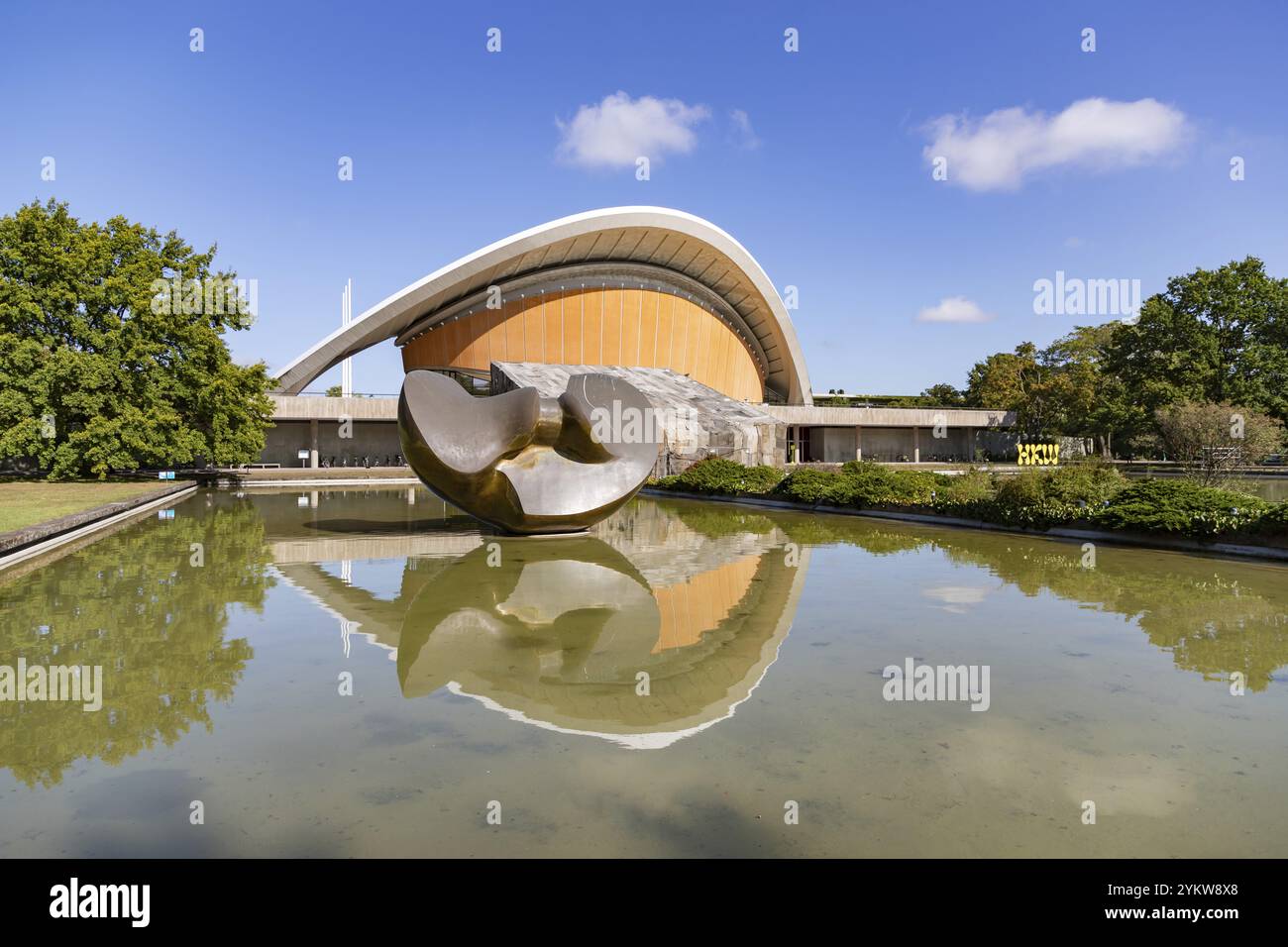 A picture of the House of World Cultures. Also on display is the ...