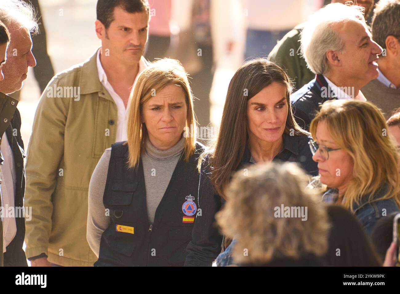 Utiel, Spain. 19th Nov, 2024. Queen Letizia of Spain visit Utiel after ...