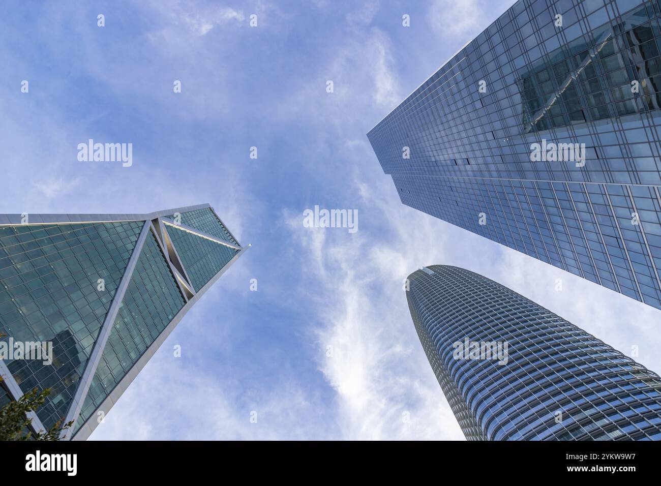 A picture of the Downtown San Francisco skyscrapers when looking up ...