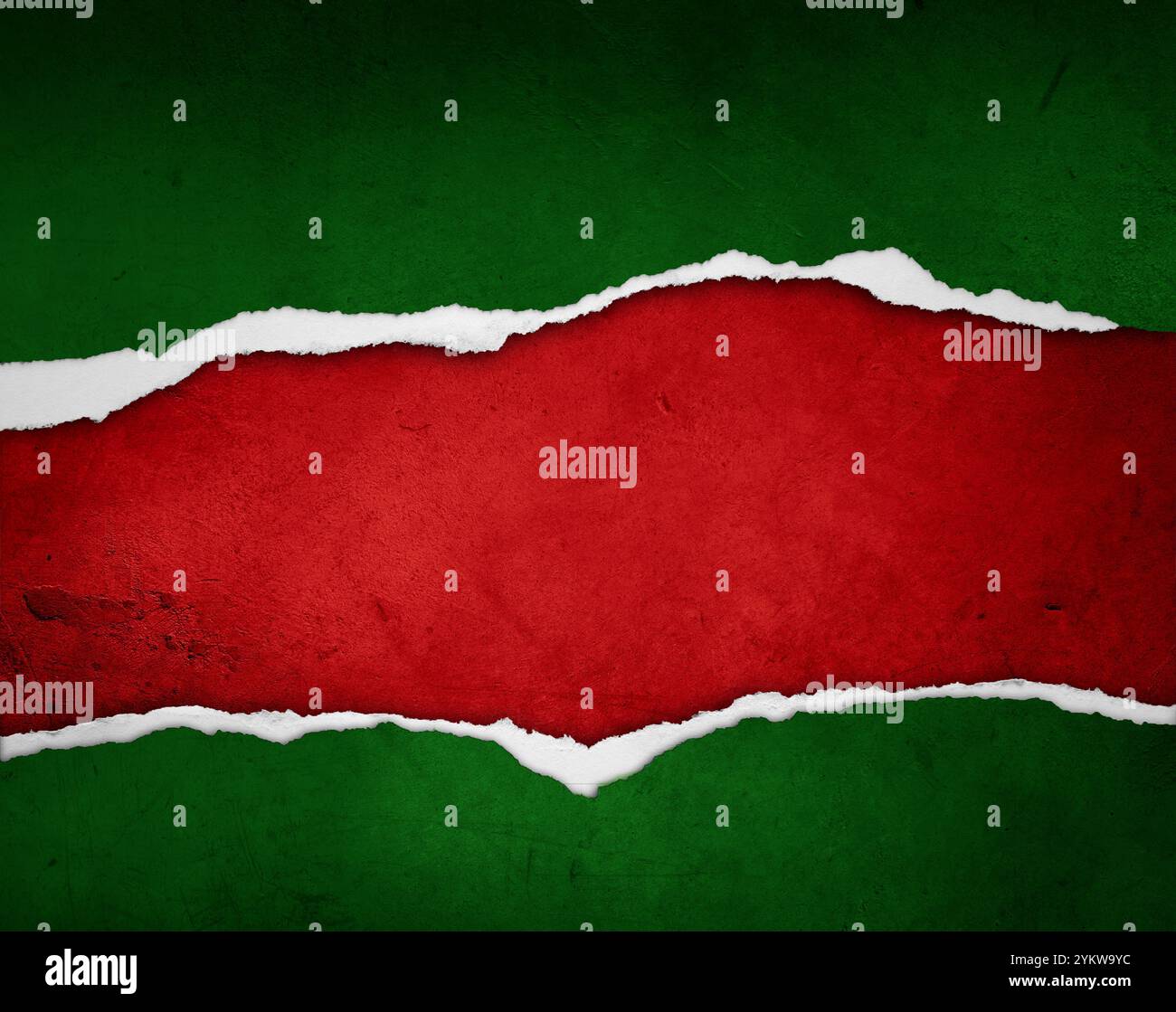 Torn paper red green hi-res stock photography and images - Alamy