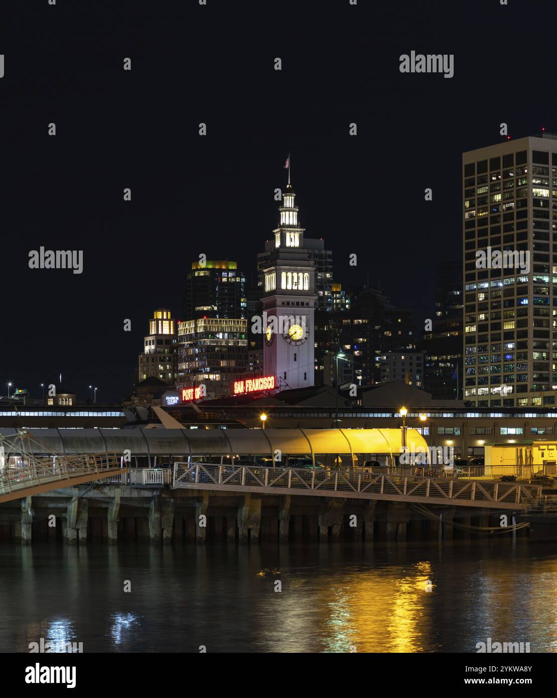 Ferry building san francisco night hi-res stock photography and images ...