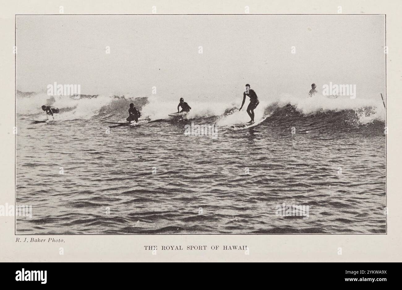 Vintage Surfing Photograph, The Royal Sport of Hawaii. by RJ Baker ...