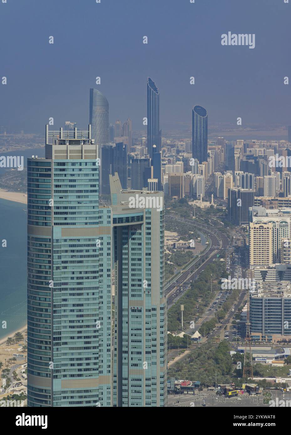A picture of Downtown Abu Dhabi, with the St. Regis Abu Dhabi Hotel in ...