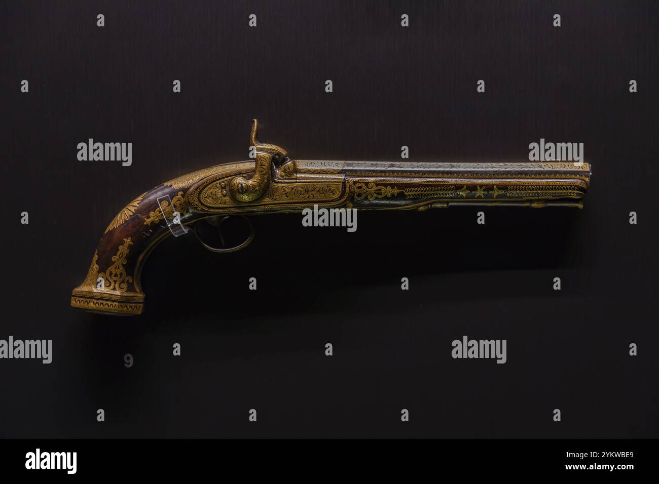 A picture of a pistol inside the Weapon and Armours room, part of the ...