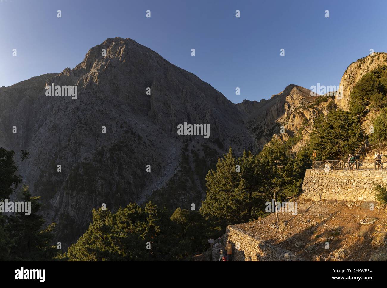 A picture of the Gigilos Peak, part of the Samaria Gorge rugged ...