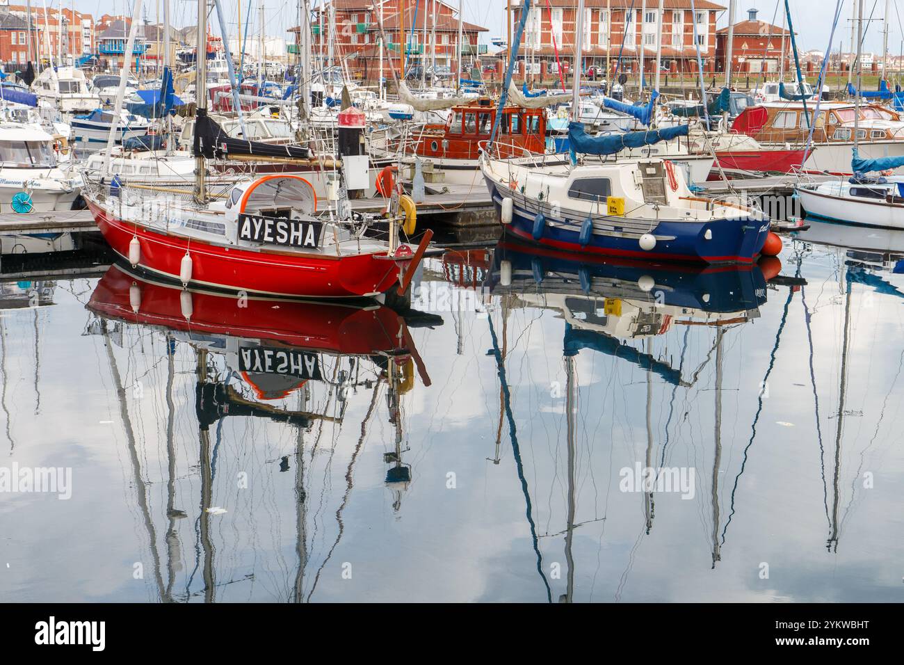 Hartlepool marina boats hi-res stock photography and images - Alamy