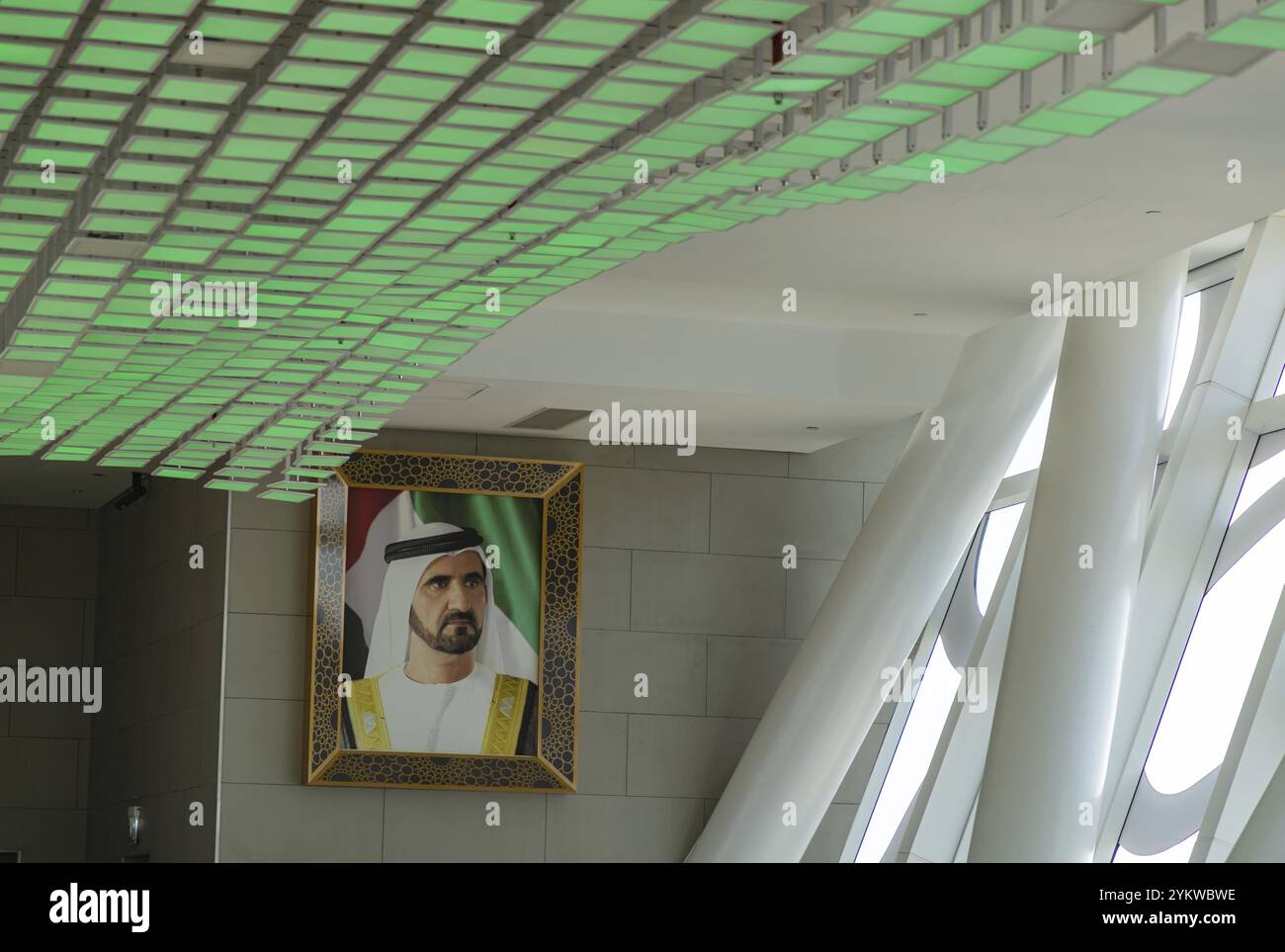 A picture of a portrait of the Sheikh Mohammed bin Rashid Al Maktoum ...