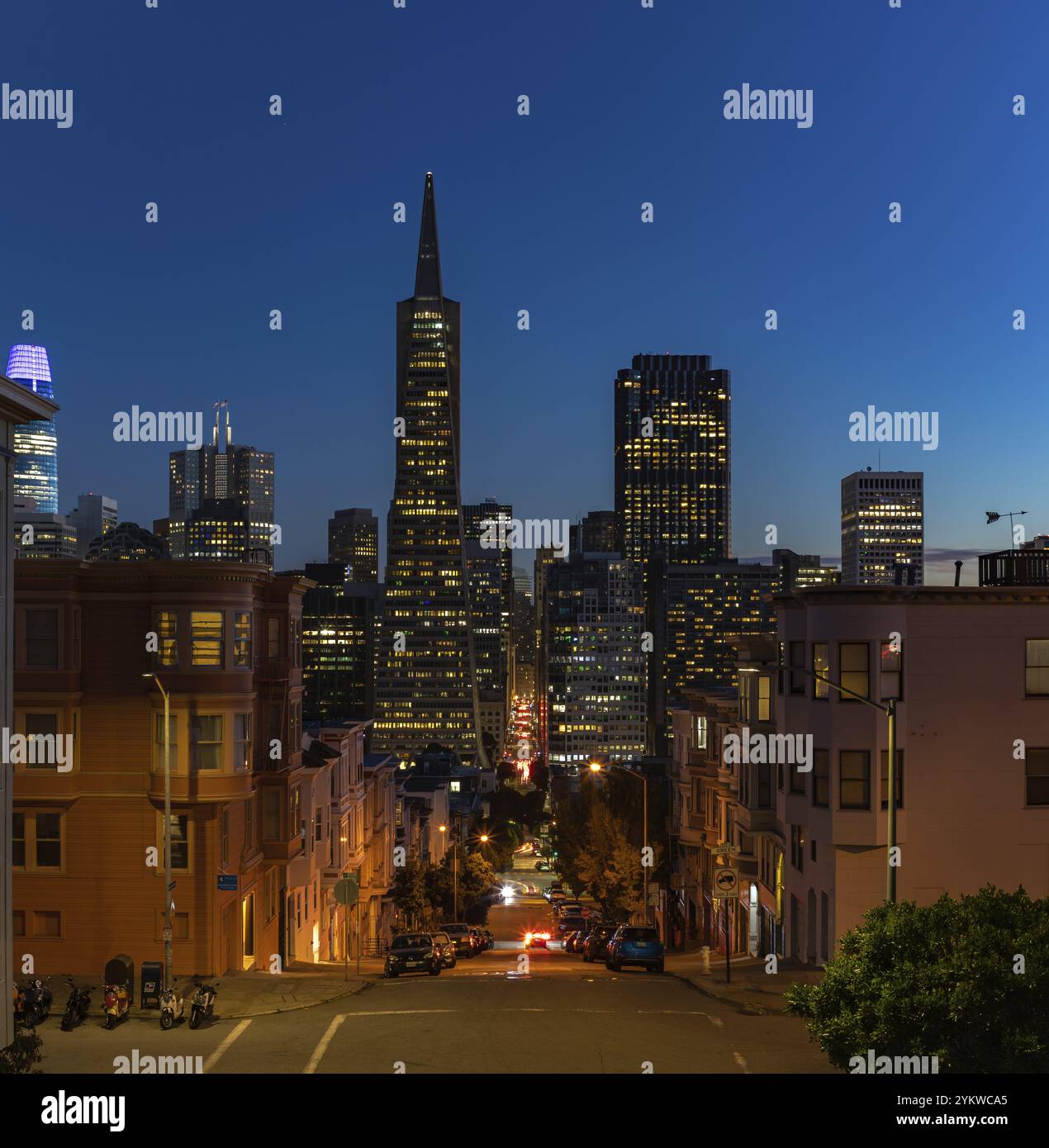 A picture of the Transamerica Pyramid and Downtown San Francisco at ...