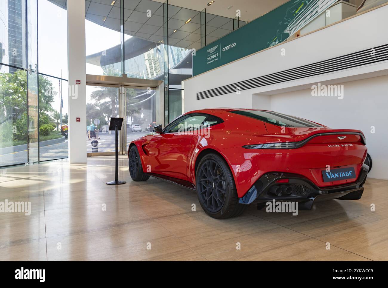A picture of a red Aston Martin Vantage Stock Photo - Alamy