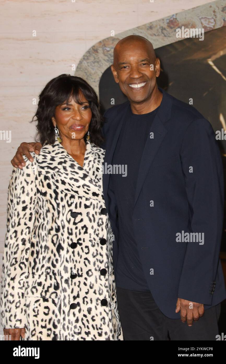 Los Angeles, USA. 18th Nov, 2024. Pauletta Washington, Denzel ...
