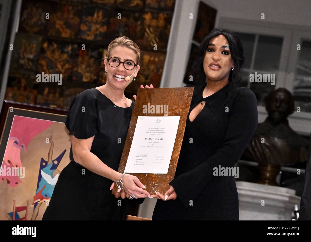 Betlehem Isaak, daughter of Dawit Isaak, receives the Edelstam Prize ...