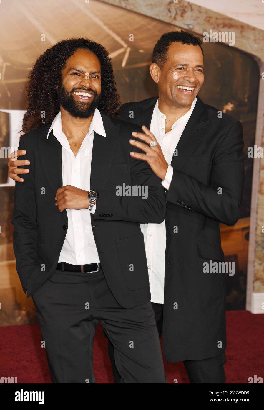 Hollywood, California, USA. 18th Nov, 2024. (L-R) Makaylo Van Peebles ...