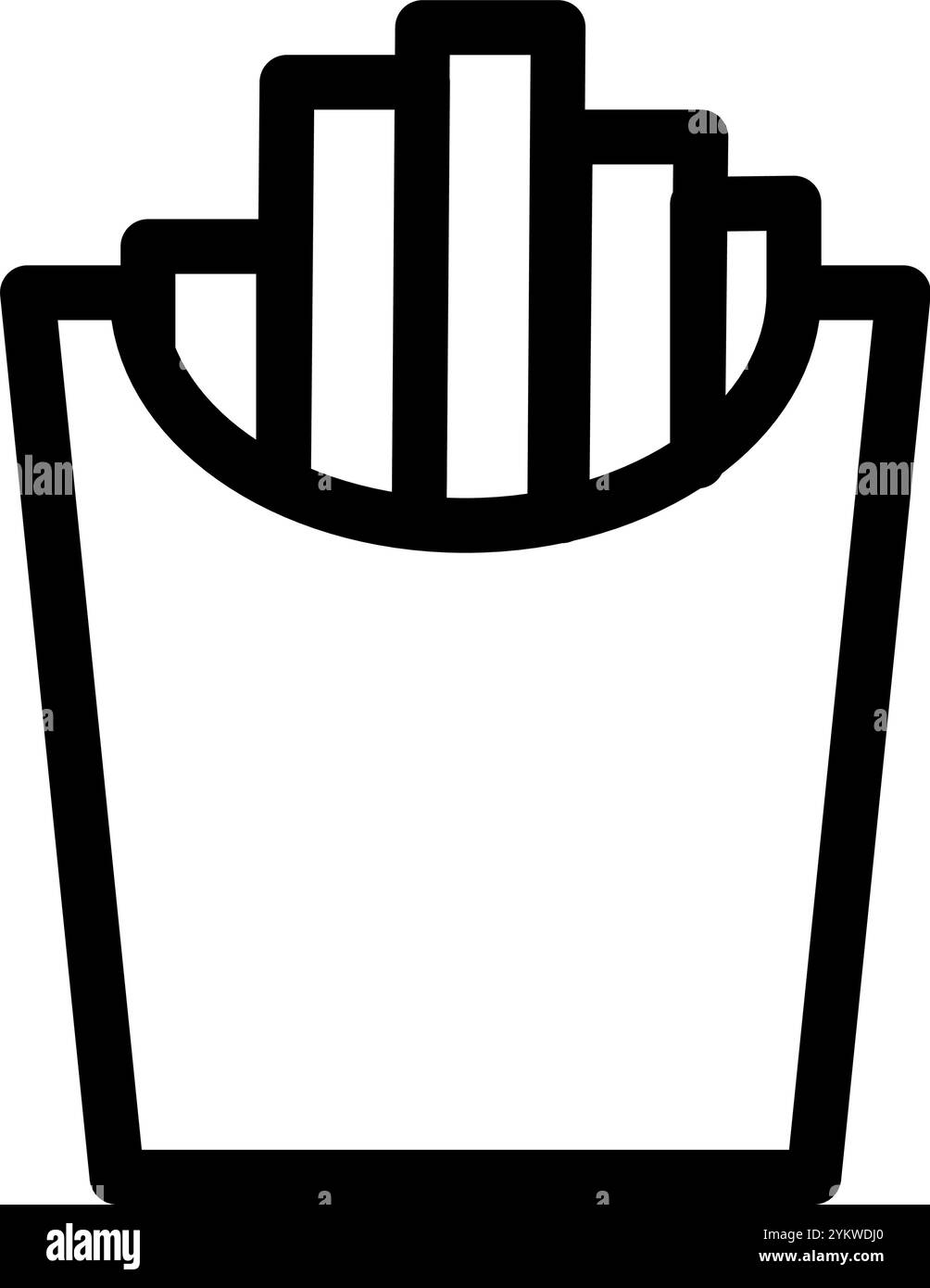 French fries in white Black and White Stock Photos & Images - Alamy